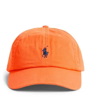 Polo Ralph Lauren Polo Ralph Lauren Cotton Baseball Cap With Embroidered Pony Logo Orange