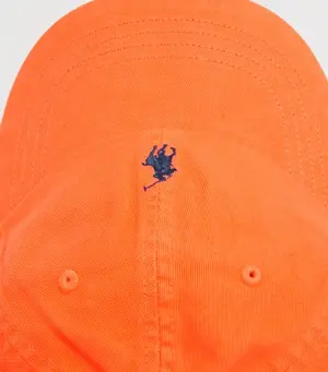 Polo Ralph Lauren Cotton Baseball Cap With Embroidered Pony Logo - Orange