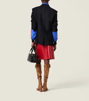 Miu Miu Waxed Suede Blazer