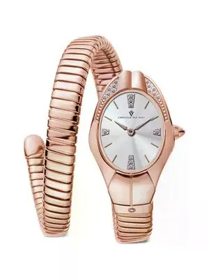CHRISTIAN VAN SANT Naga Wrap-around Watch - Silver