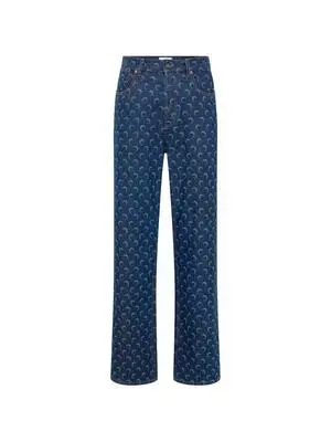 Marine Serre Light Wash Jeans For Men