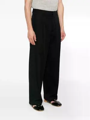 AMARANTO Belt-loops Trousers - Black