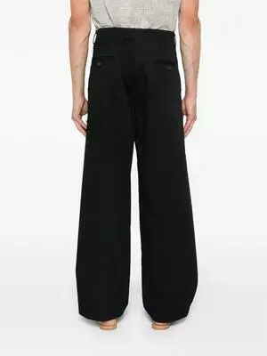 AMARANTO Belt-loops Trousers - Black