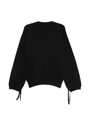 NUDE Tie-cuff V-neck Sweater