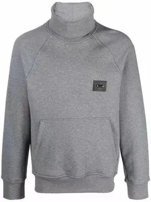 Neil Barrett Logo Patch Rollneck Sweatshirt