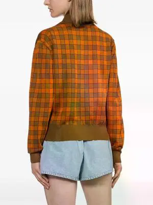 Toga Checked V-neck Cardigan