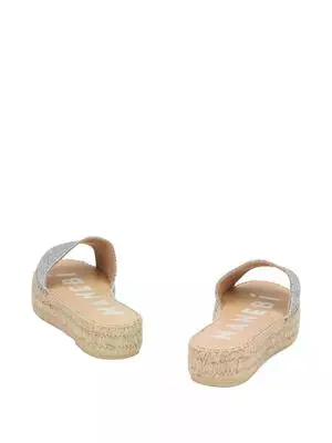 Manebí Glitter Effect Platform Sandals