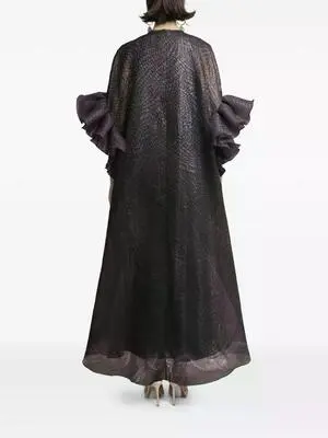 GEMY MAALOUF Ruffled-sleeve Maxi Kaftan