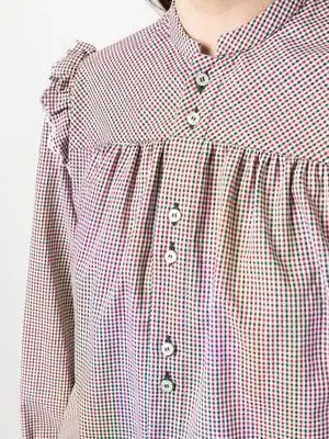 Dsquared2 Check-pattern Ruffled Blouse