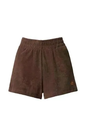 Perfect Moment Terry Cloth Shorts With Embroidered Star Detail
