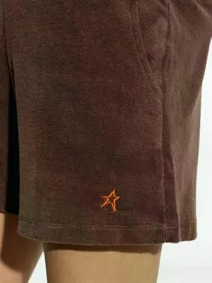 Perfect Moment Terry Cloth Shorts With Embroidered Star Detail