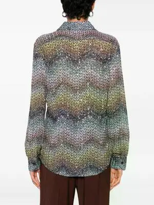 Missoni Zigzag Sequin Embellished Shirt