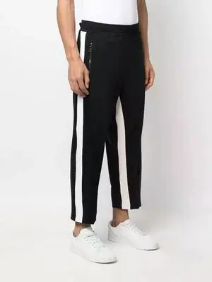 Neil Barrett Cropped Cotton Track Pants