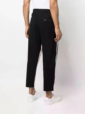 Neil Barrett Cropped Cotton Track Pants