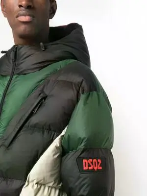Dsquared2 Colour-block Panelled Down Jacket