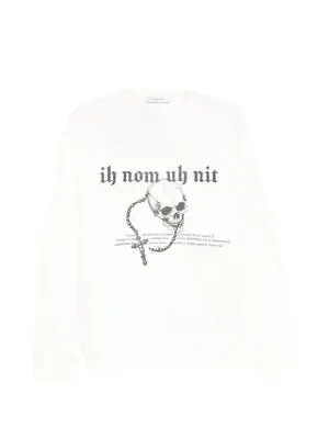 IH NOM UH NIT Skull-print Sweatshirt - Neutrals