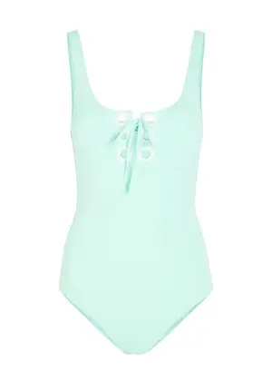 Melissa Odabash London Lace-up Swimsuit - Mint