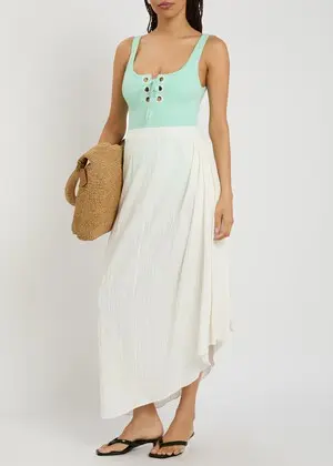 Melissa Odabash London Lace-up Swimsuit - Mint