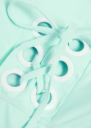 Melissa Odabash London Lace-up Swimsuit - Mint