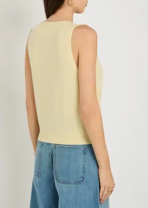 Paige Anika Cashmere Vest - Yellow