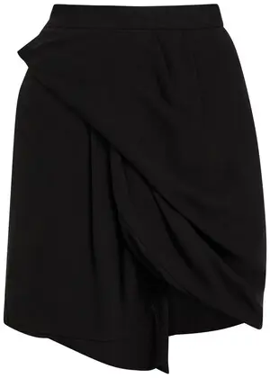 VIVIENNE WESTWOOD Zora Crepe Mini Wrap Skirt - Black