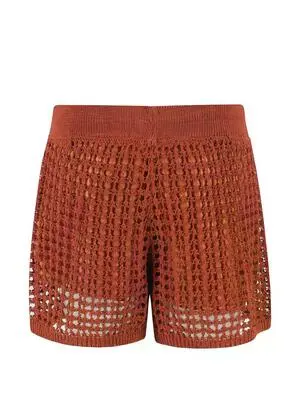 ROBERTO COLLINA Open-knit Drawstring Shorts