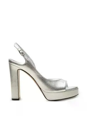 CHUCKIES Metallic Platform Sandals - Silver