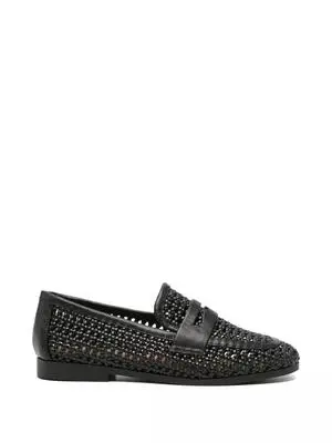 SERGIO MORETTI FIRENZE Woven Penny Loafers
