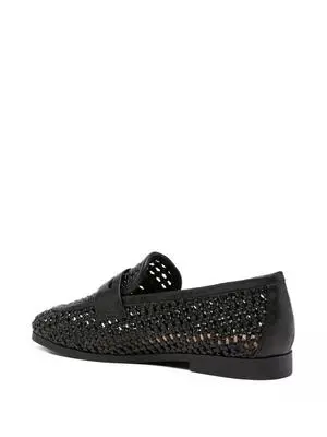 SERGIO MORETTI FIRENZE Woven Penny Loafers