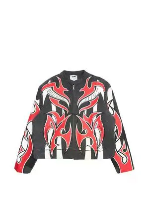 WARREN LOTAS Plastisol Puff Printed Armor Jacket