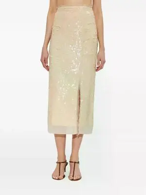 Rag & Bone Sequin Embellished Frayed Skirt