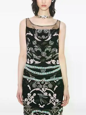 Tory Burch Embellished Mesh Dress