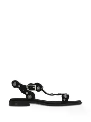 Ash Silver Tone Sandals For Women