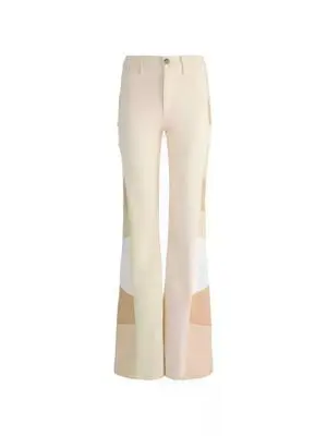 Alice + Olivia Patchwork Flare Jeans