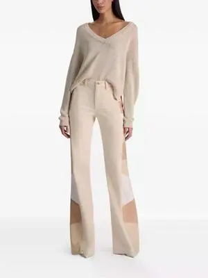 Alice + Olivia Patchwork Flare Jeans
