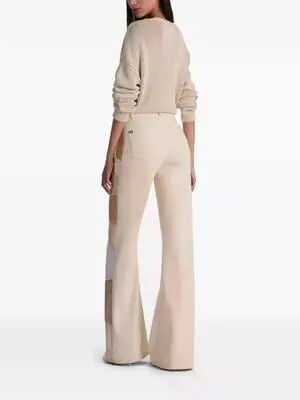 Alice + Olivia Patchwork Flare Jeans