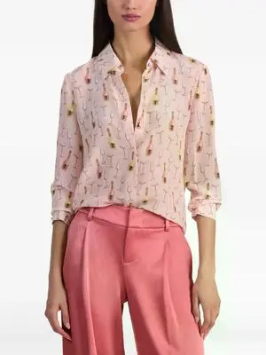 Alice + Olivia Graphic Print Shirt