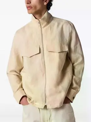 Paul Smith Zip-up Jacket With Drawstring Hem