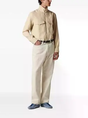 Paul Smith Zip-up Jacket With Drawstring Hem - Neutrals