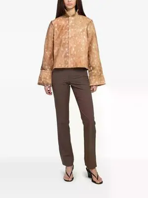 ST. AGNI Single-breasted Fawn-print Jacket