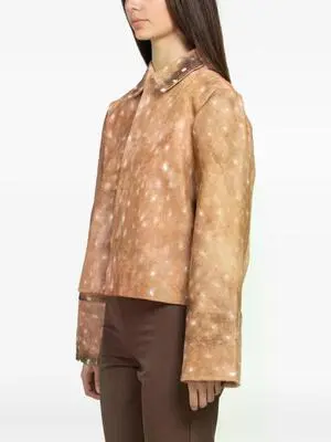 ST. AGNI Single-breasted Fawn-print Jacket