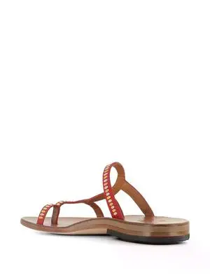 Calleen Cordero Cruz N Sandal Stud-embellished Sandals - Red
