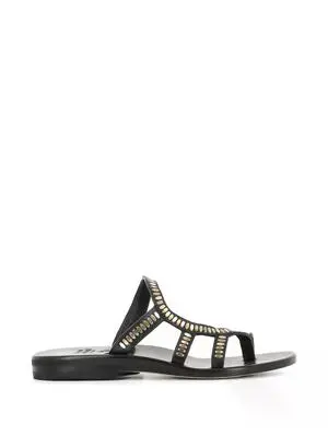 Calleen Cordero Embellished Cruz N Sandals - Black