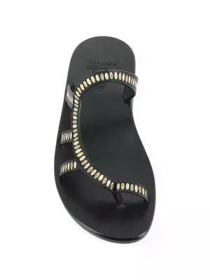 Calleen Cordero Embellished Cruz N Sandals - Black