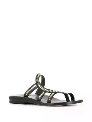 Calleen Cordero Embellished Cruz N Sandals - Black