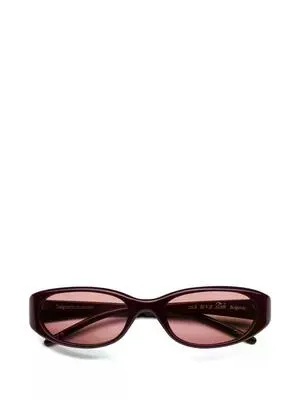 Chimi Oval-frame Sunglasses - Brown