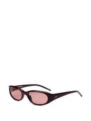 Chimi Oval-frame Sunglasses - Brown