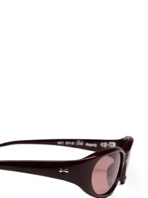 Chimi Oval-frame Sunglasses - Brown