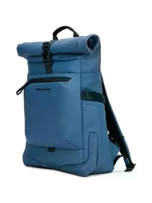 PIQUADRO Roll-top Backpack With Logo Detail