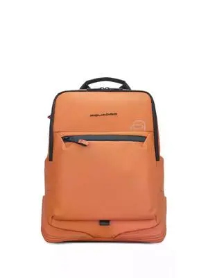 PIQUADRO Zip-fastening Backpack With Logo Detail - Orange